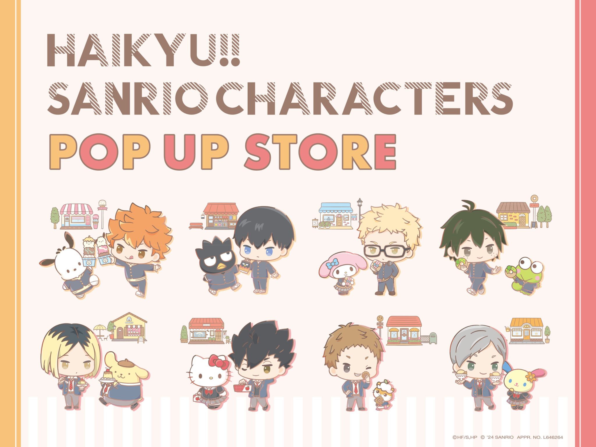 “Haikyu!!” x Sanrio Characters POP UP STORE: Vol. 2 Chibi Art, Merch ...